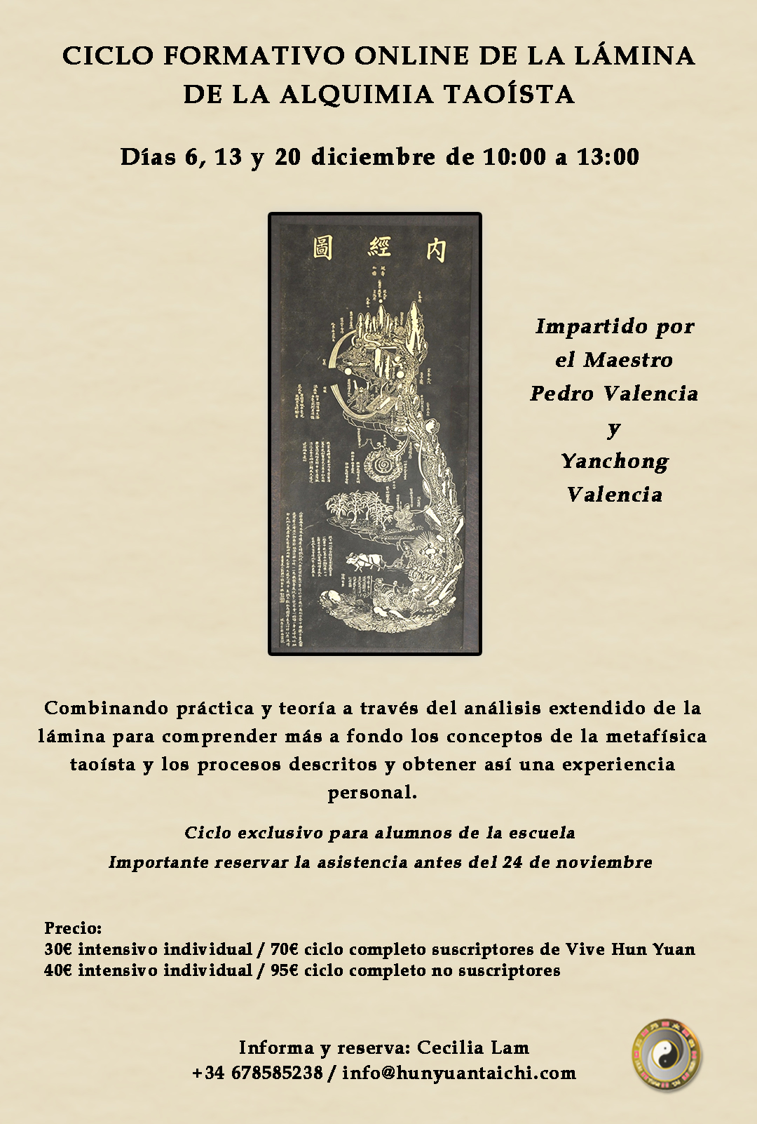Ciclo formativo Online especial lámina de la alquimia interna Nei Jing ...